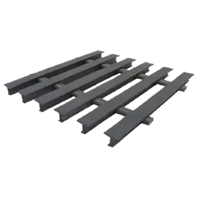 Pultruded FRP Grating, (IFR) Isophthalic Polyester Fire Retardant, T-B ...