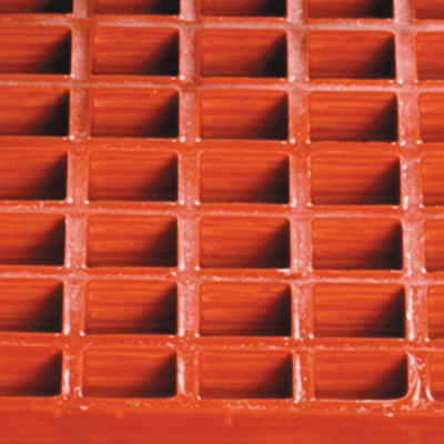Molded FRP Grating, (VFR) Vinyl Ester Fire Retardant, 5' x 10' Panel ...