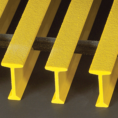Pultruded FRP Grating, (IFR) Isophthalic Polyester Fire Retardant, I-B ...