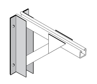 36" Champion Strut Wall Bracket CS-SR-36-P/V – Commercial Industrial Supply