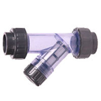 Order this 3/4" Flui-PRO Clear PVC Y-Strainer - EPDM O-ring, 50 Mesh FP ...