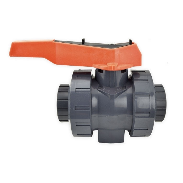 2-1/2" Flui-PRO [PRO SERIES] PVC True Union Ball Valve â€“ SOC/NPT ...