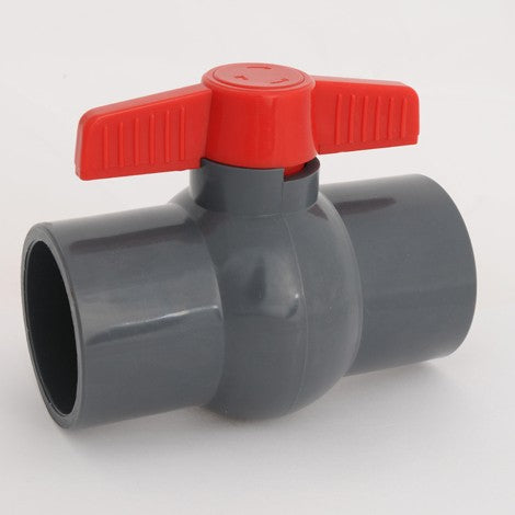 3/4" Gray PVC Compact Ball F01075GS – Commercial Industrial Supply