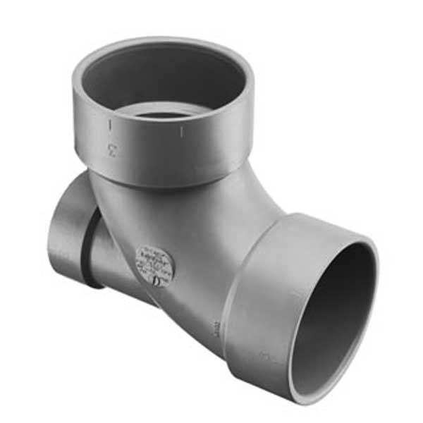 3" x 3" x 2" LabWaste CPVC Street 1/4 Bend with Low Heal Inlet (P303 ...