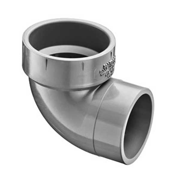 3" Spearsﾮ LabWaste CPVC Vent Elbow Hub x Spigot (P333-030C ...