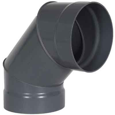 4" PVC Duct 90 Degree Elbow 1034-90-04 – Commercial Industrial Supply