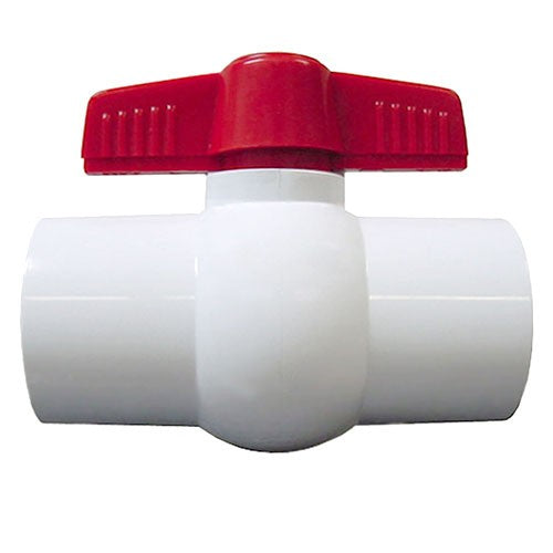 2" White PVC Compact Ball F01200S – Commercial Industrial Supply